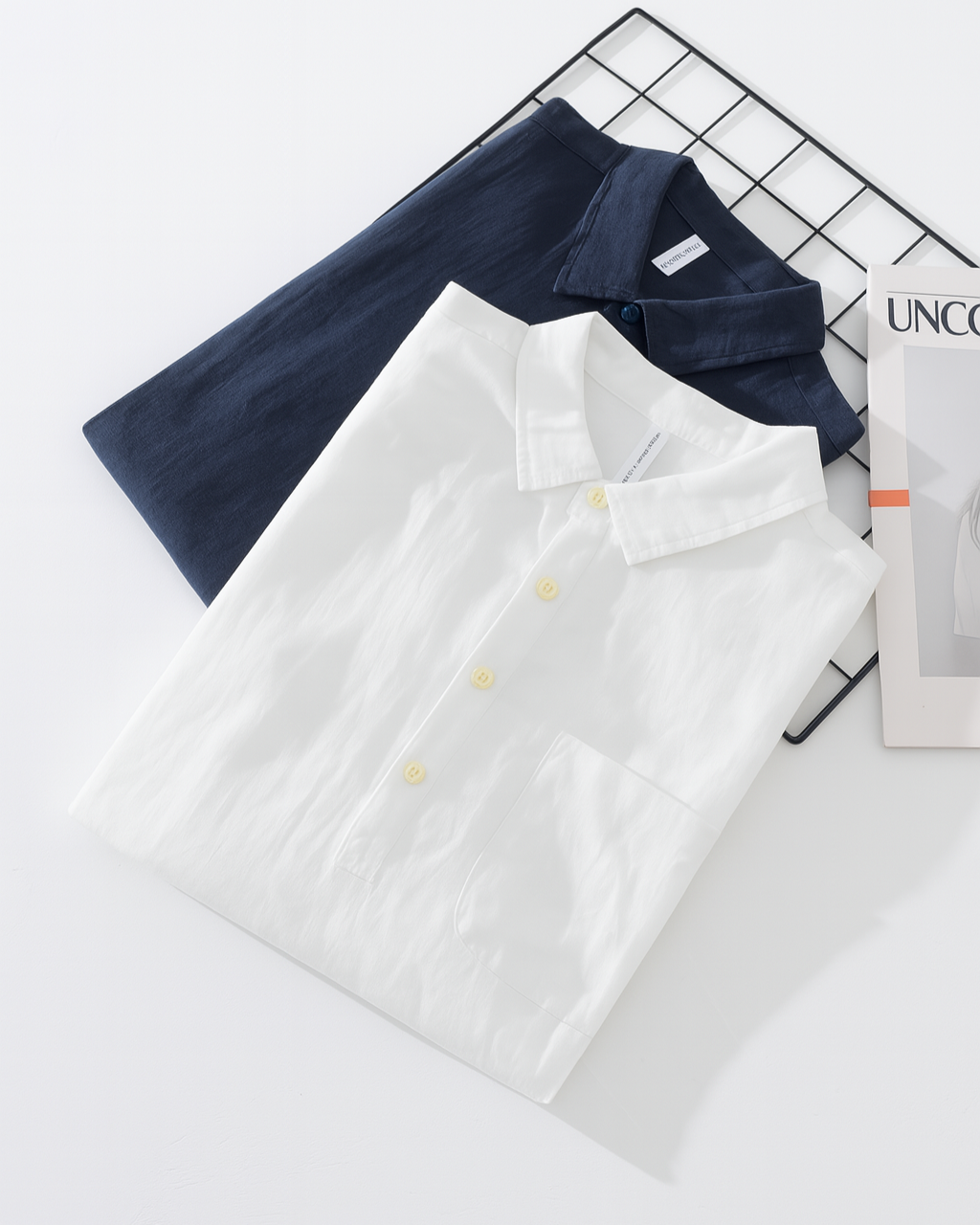 CloudSoft Cotton-Linen Half-Placket Shirt™ — Own Every Room with Unmat ...