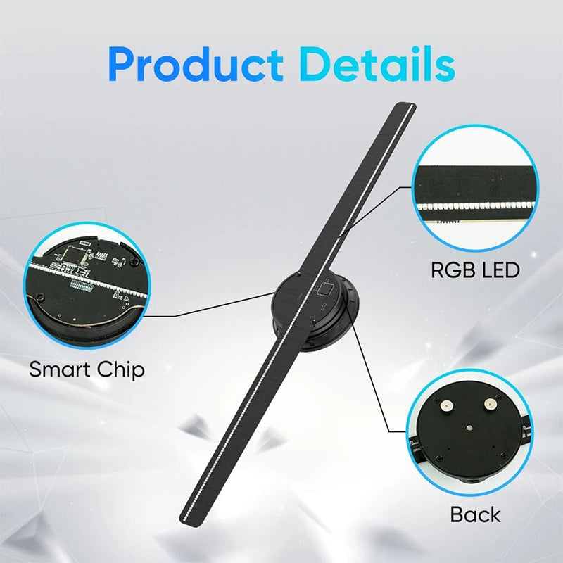 3D Hologram LED Fan Projector – Glizm