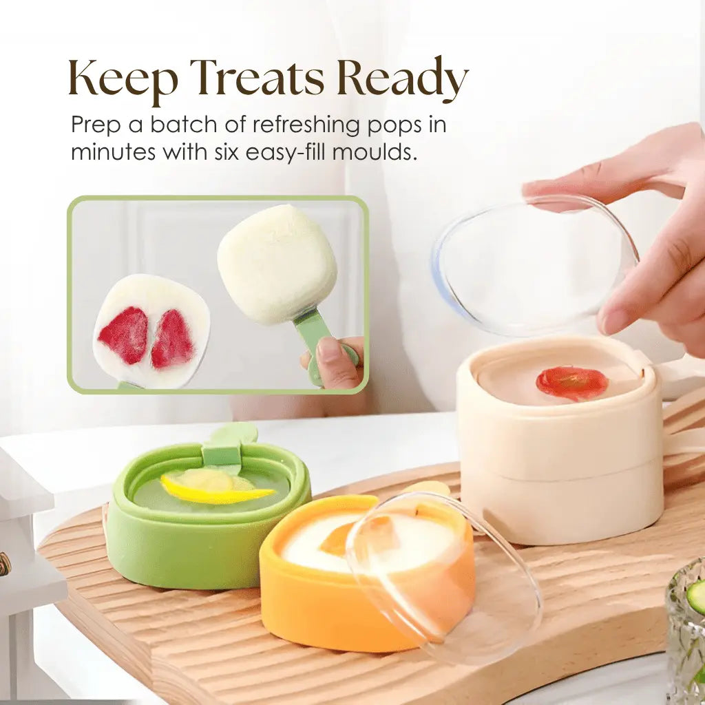 Frosty Popsicle Maker | BPA-Free Silicone Molds, Easy Release Ice Pop ...