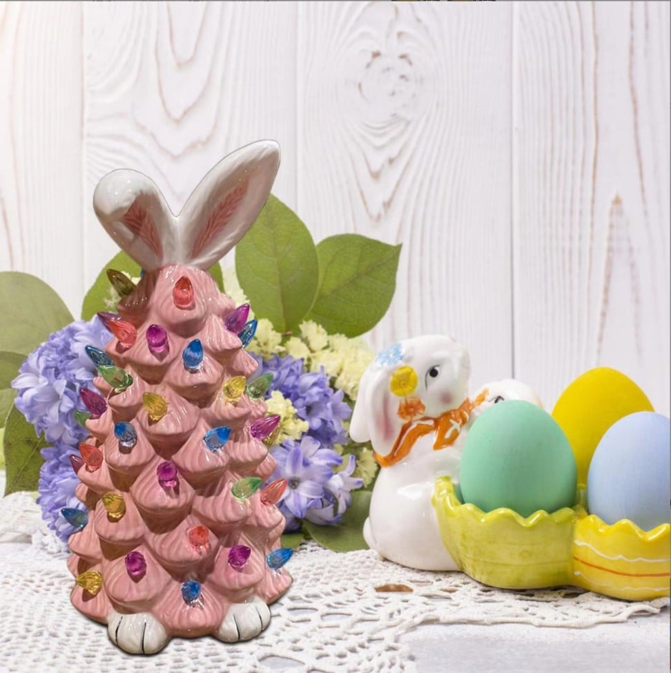 Christmas Pink Bunny Tree – GLIZM