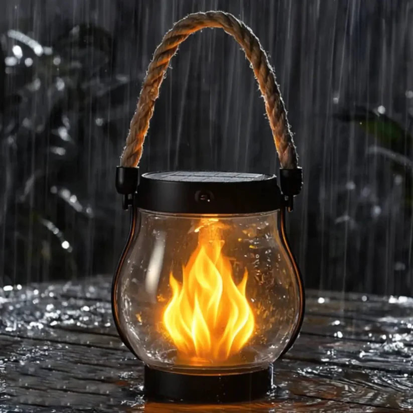 Dancing Flame Solar Lantern™ — Bring Warm, Flickering Magic Anywhere O ...