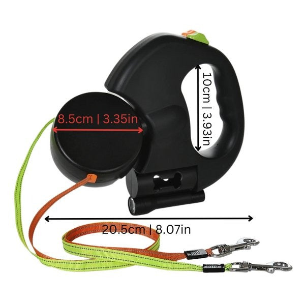 Dual Retractable Dog Leash 42$ TODAY ONLY – GLIZM