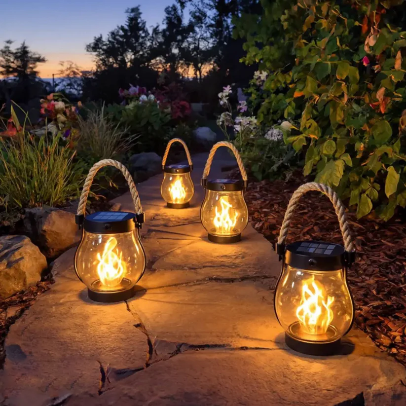 Dancing Flame Solar Lantern™ — Bring Warm, Flickering Magic Anywhere O ...