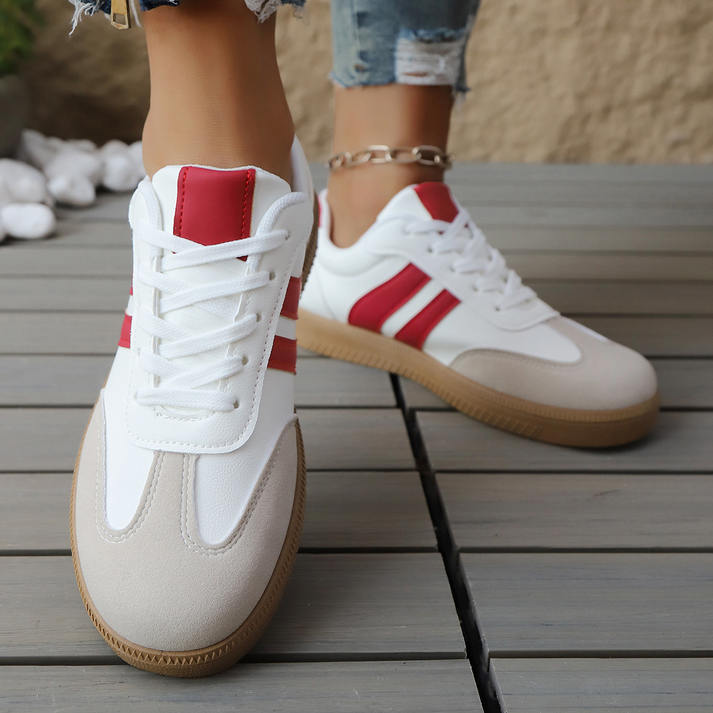 Veylor — Retro 80s Leather Sneakers with Cushioned Gum Sole – Glizm