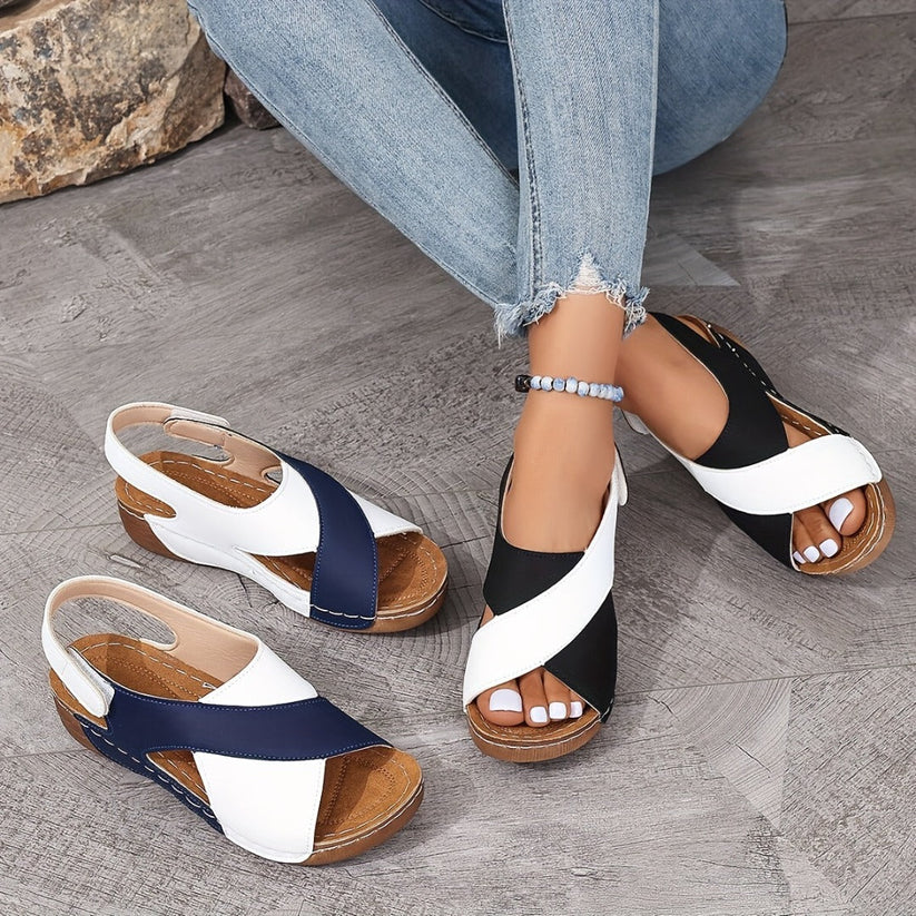 Slope Heel Sandals – Glizm